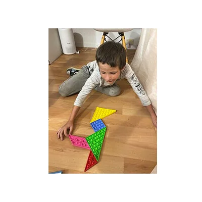 POPIT - Key Ring - Hexagon Two Pop — Sensory Regulation Wonderland