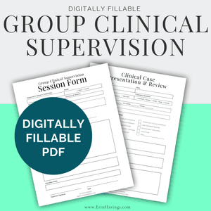 Clinical Supervision Template Bundle — Erin Harings Connecticut ...