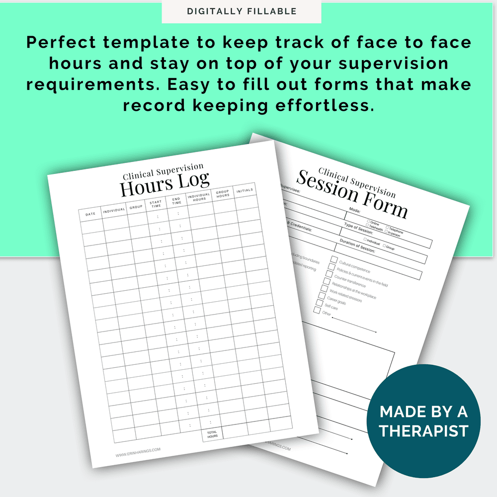 Case Presentation & Group Clinical Supervision Templates — Erin Harings ...