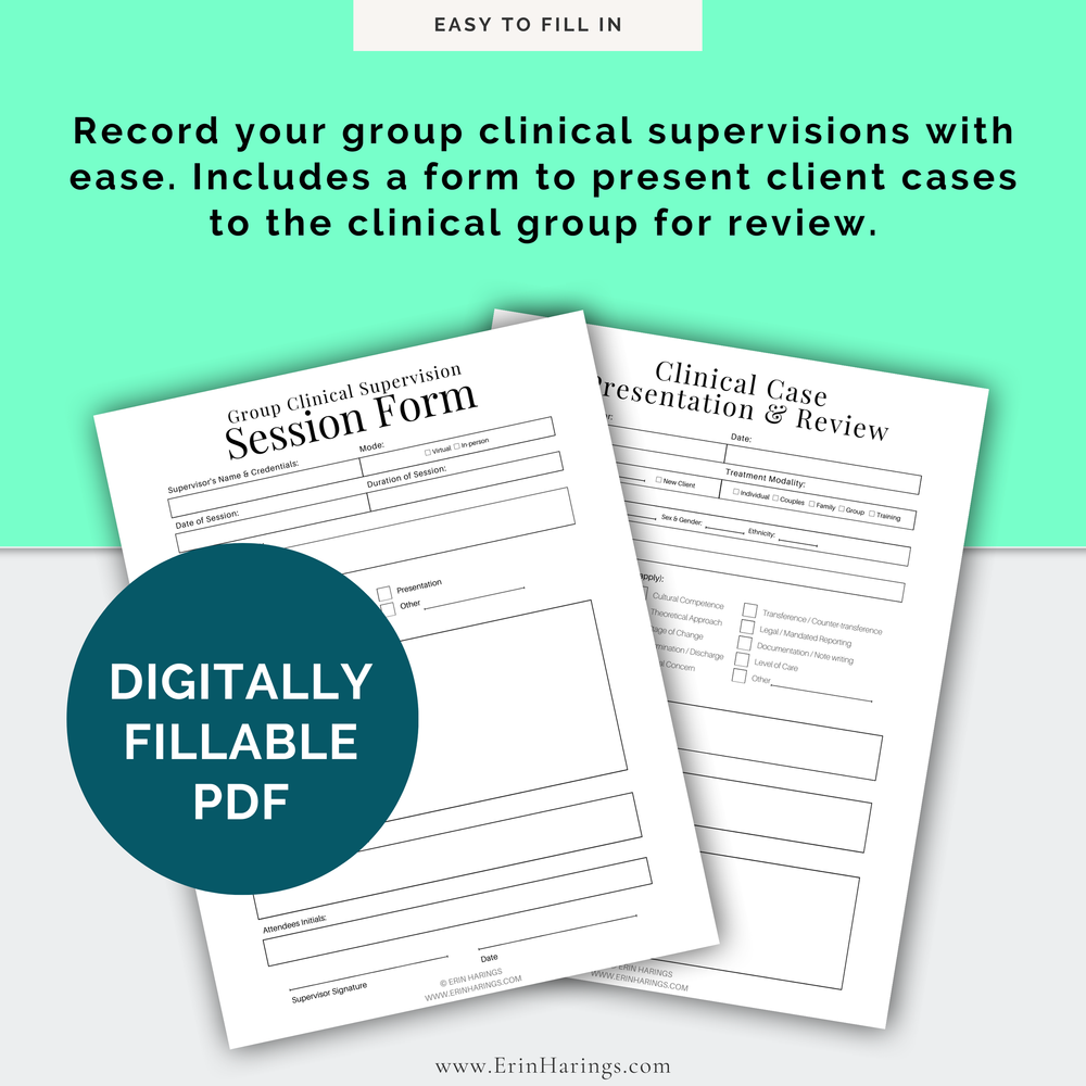 Clinical Supervision Template — Erin Harings Connecticut Counselor and ...