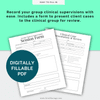 Clinical Supervision Template Bundle — Erin Harings Connecticut ...