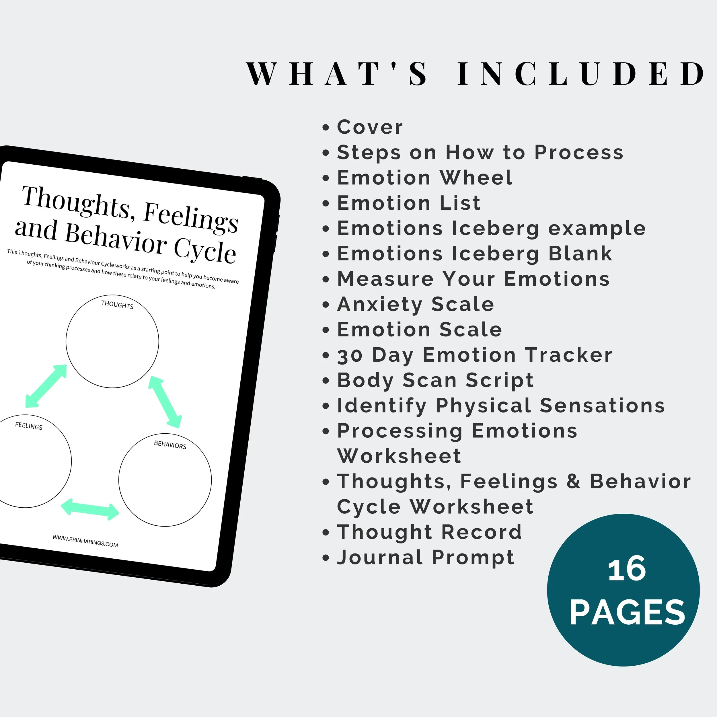 Self-Care Worksheets for Mind Body and Spirit — Erin Harings ...