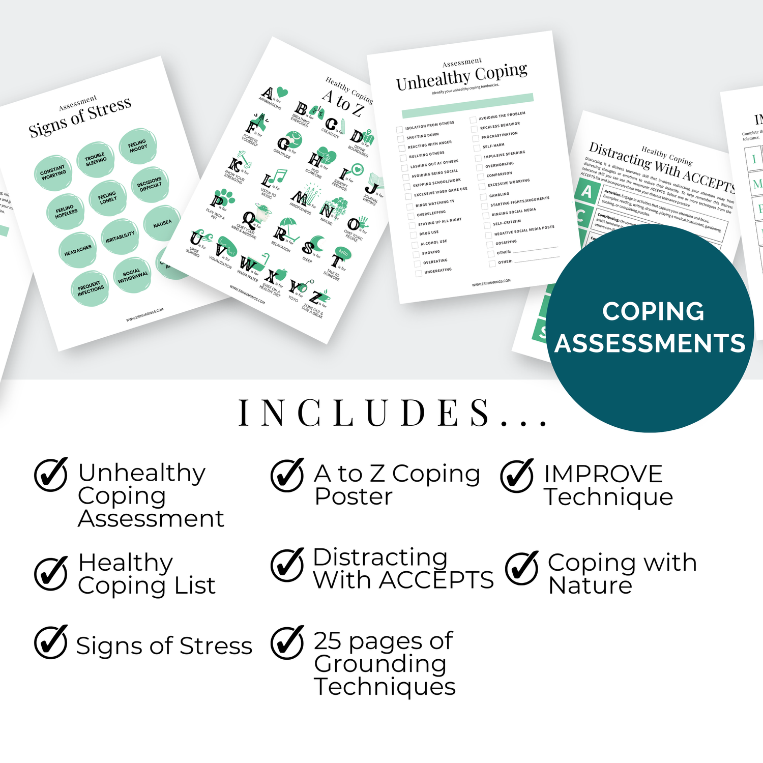Thinking Traps & Change How You Think CBT Worksheet Bundle for Teens ...