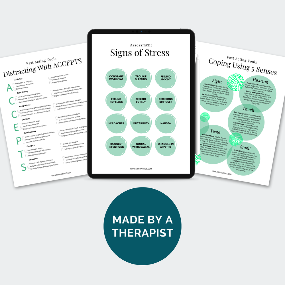 Thinking Traps & Change How You Think CBT Worksheet Bundle for Teens ...