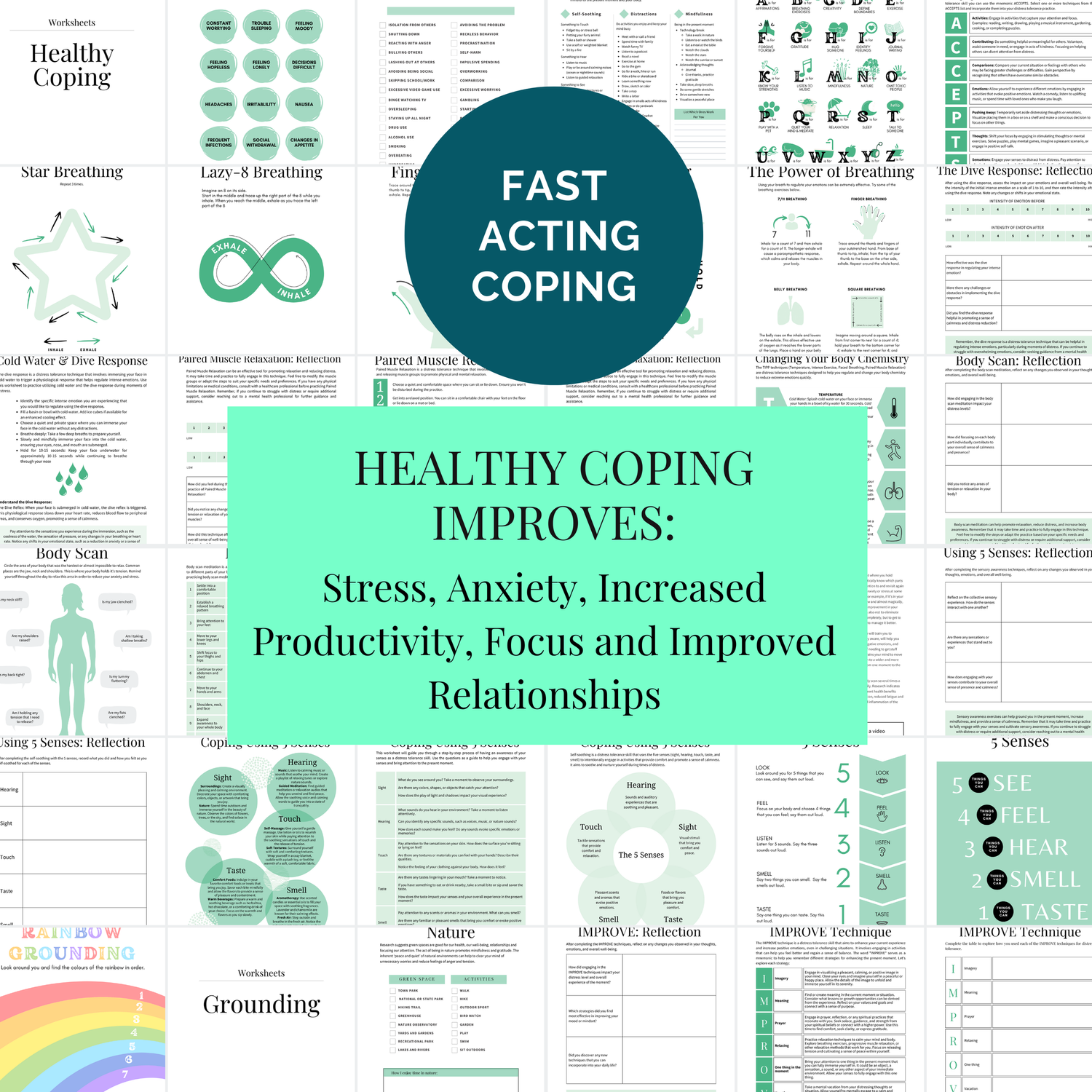 Thinking Traps & Change How You Think CBT Worksheet Bundle for Teens ...