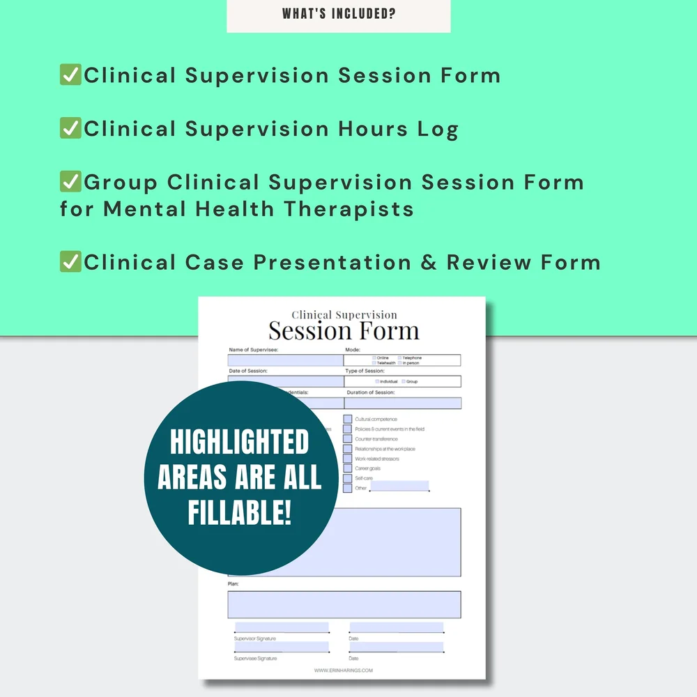 Case Presentation & Group Clinical Supervision Templates — Erin Harings ...