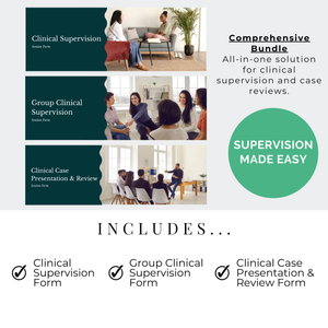 Clinical Supervision Template Bundle — Erin Harings Connecticut ...
