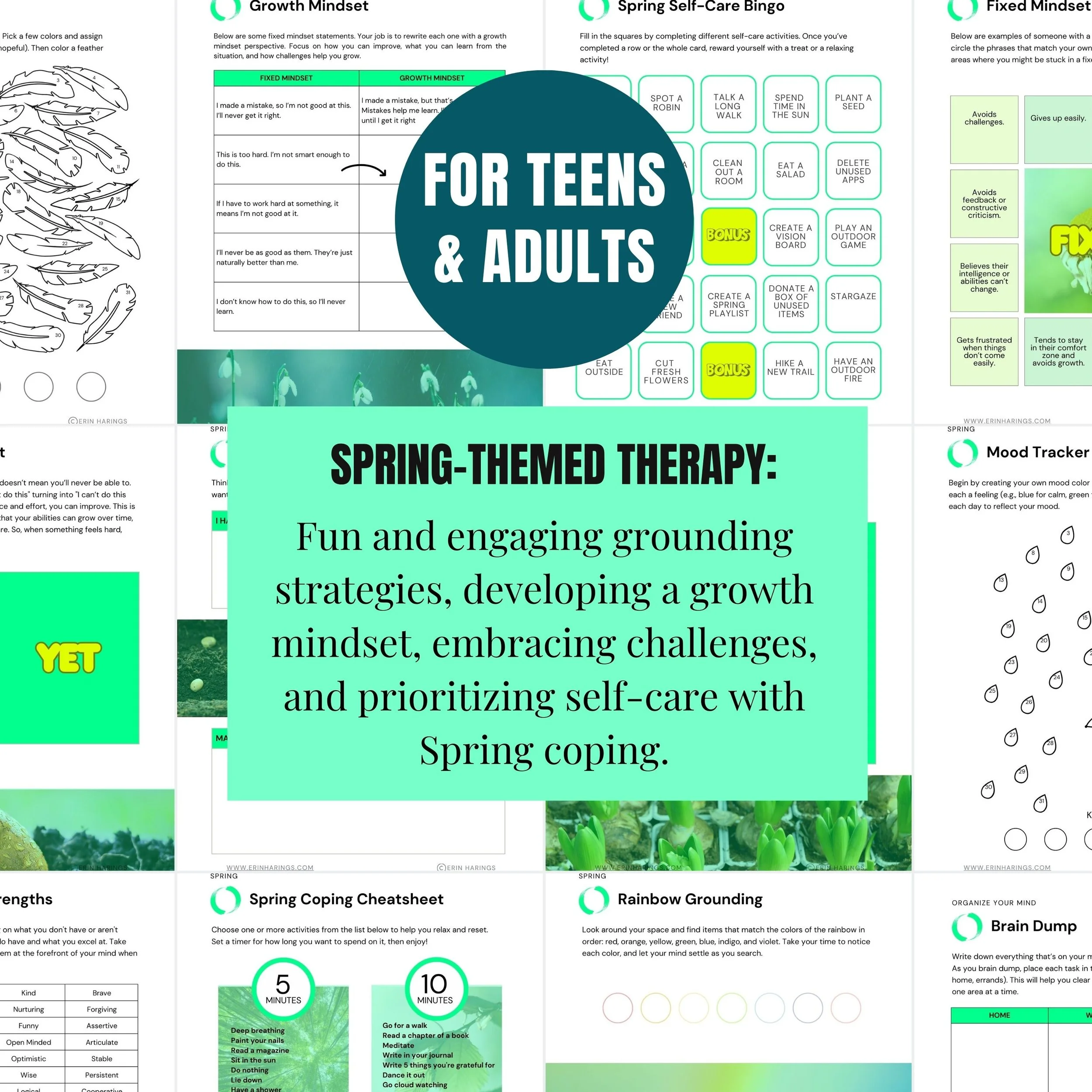Thinking Traps & Change How You Think CBT Worksheet Bundle for Teens ...