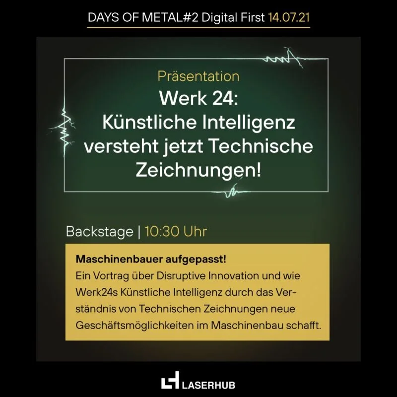 Werk24 Speaks at LaserHub Event “Days of Metal“ — Werk24: Digitise ...