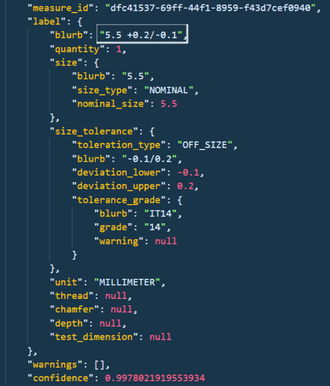 AI: Technical Drawing Information to Excel