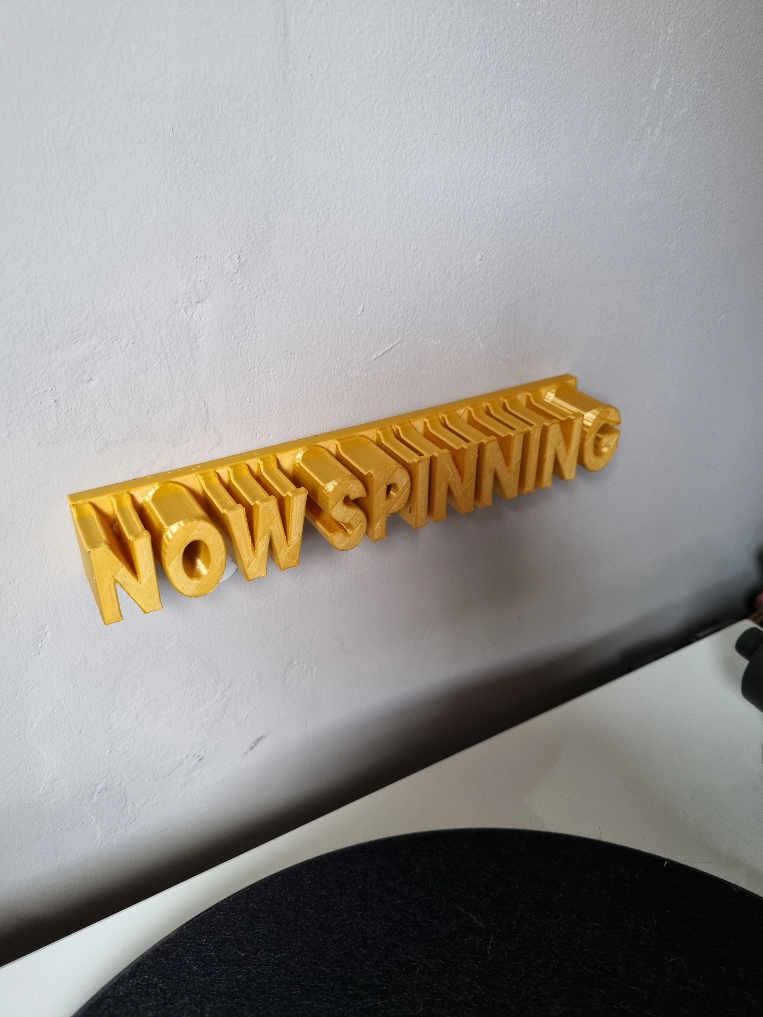 Large Now Spinning Wall Mounted Vinyl Record Display Shelf — No Time ...