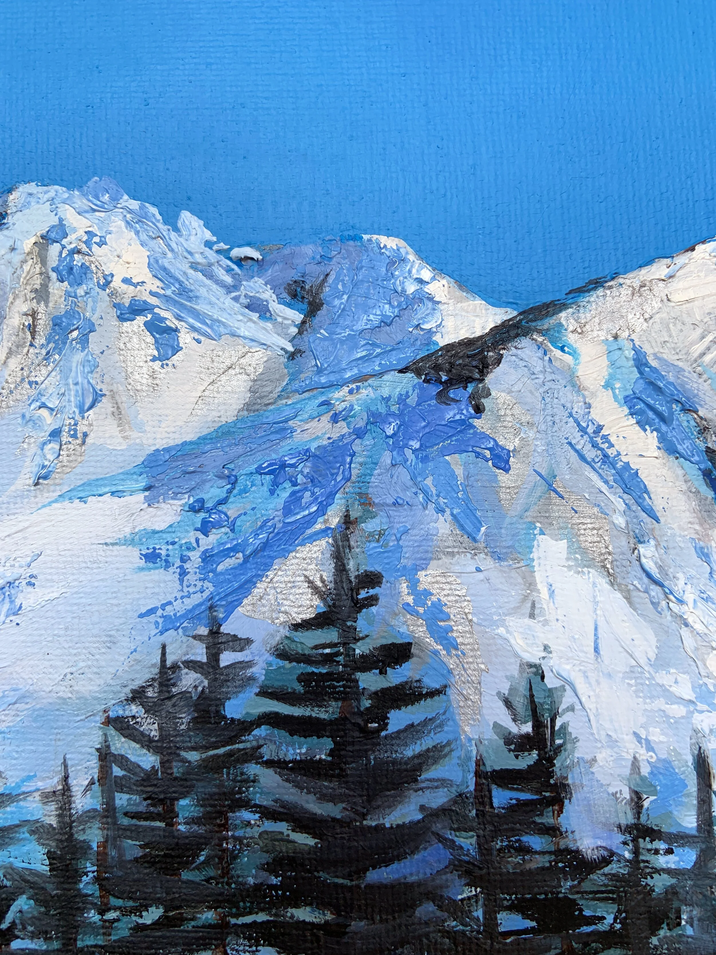 And Breathe - an original oil painting by mountain painter and ski ...