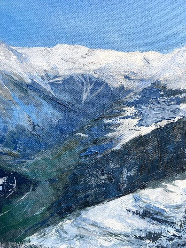 Available Oil Paintings by Alice Luetchford - ski racer and mountain ...