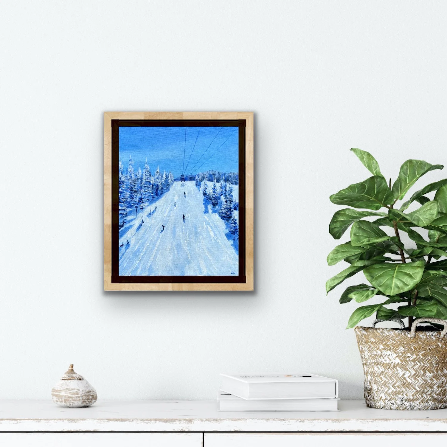 Available Oil Paintings by Alice Luetchford - ski racer and mountain ...
