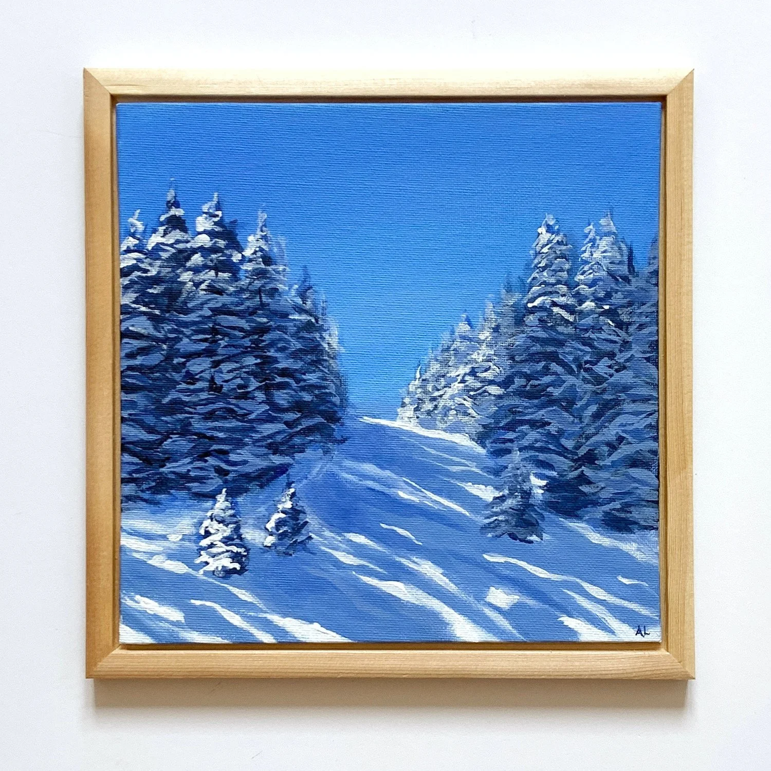 Piste Perfect is an acrylic painting by Alice Luetchford as part of the ...