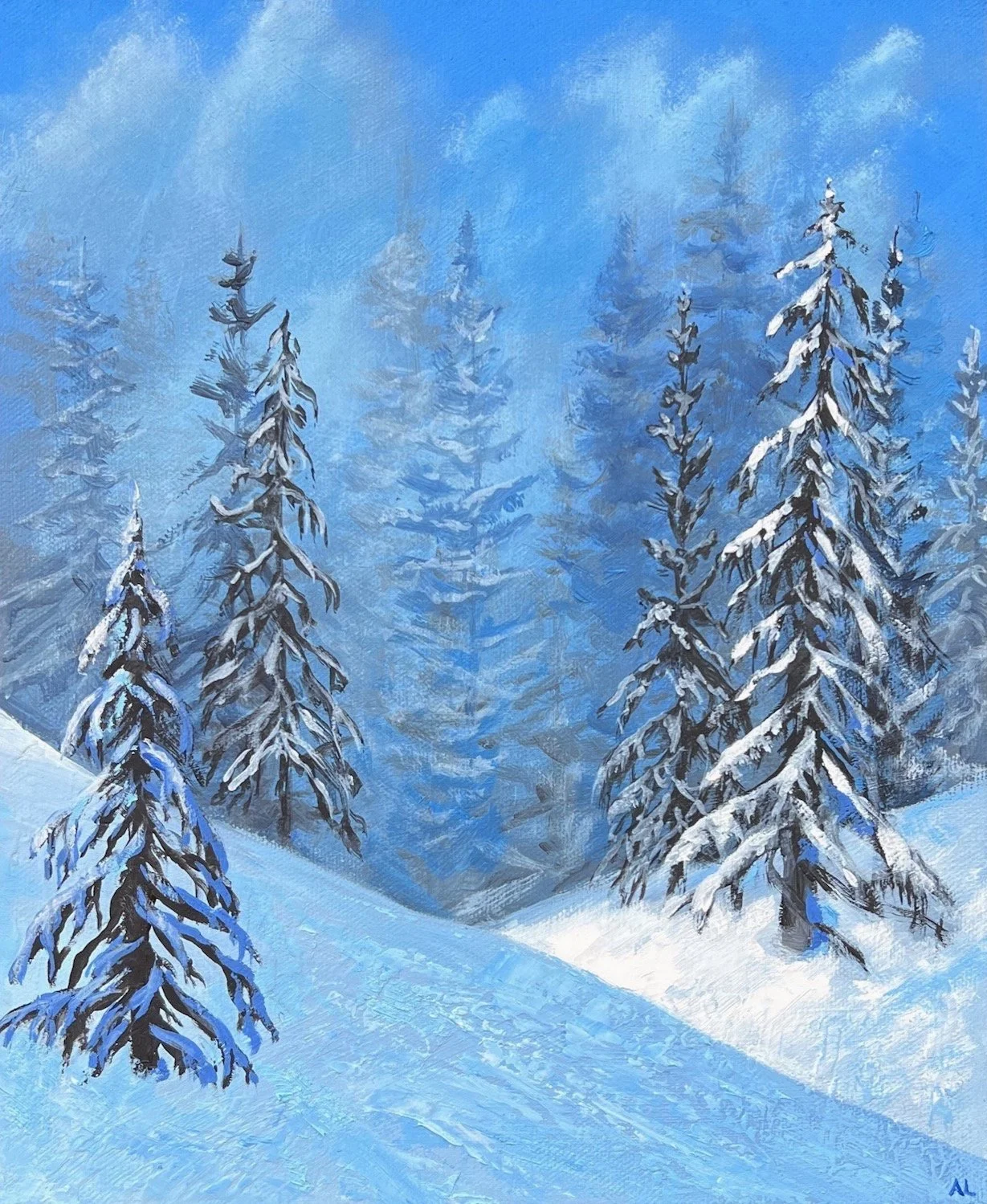Alice Luetchford - Ski racer and mountain painter