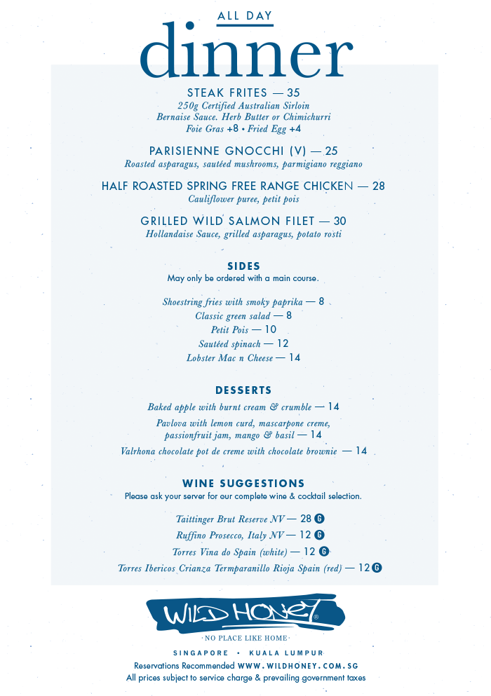 Classic Steak Frites — Wild Honey