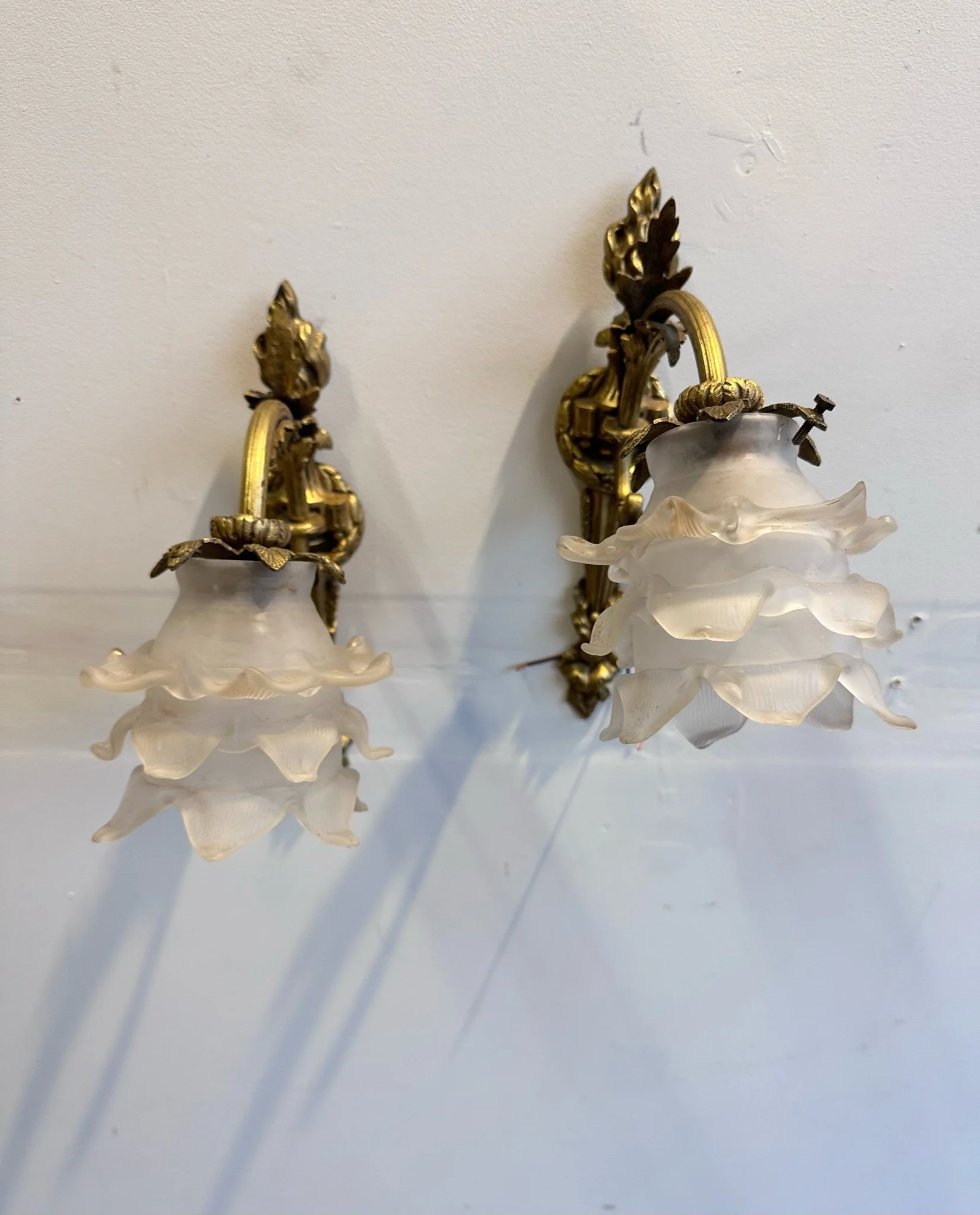 Beautiful Handmade "CLAIRE" Belgian Verdigris Swan Neck Lamps. Aged ...