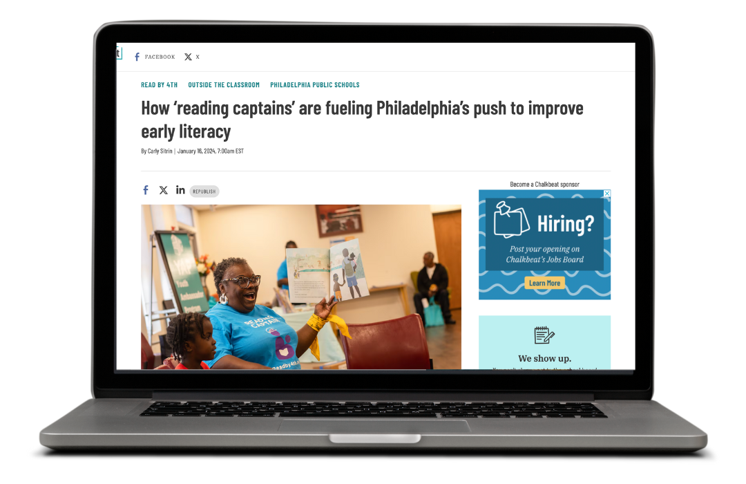 How ‘reading captains’ are fueling Philadelphia’s push to improve early ...
