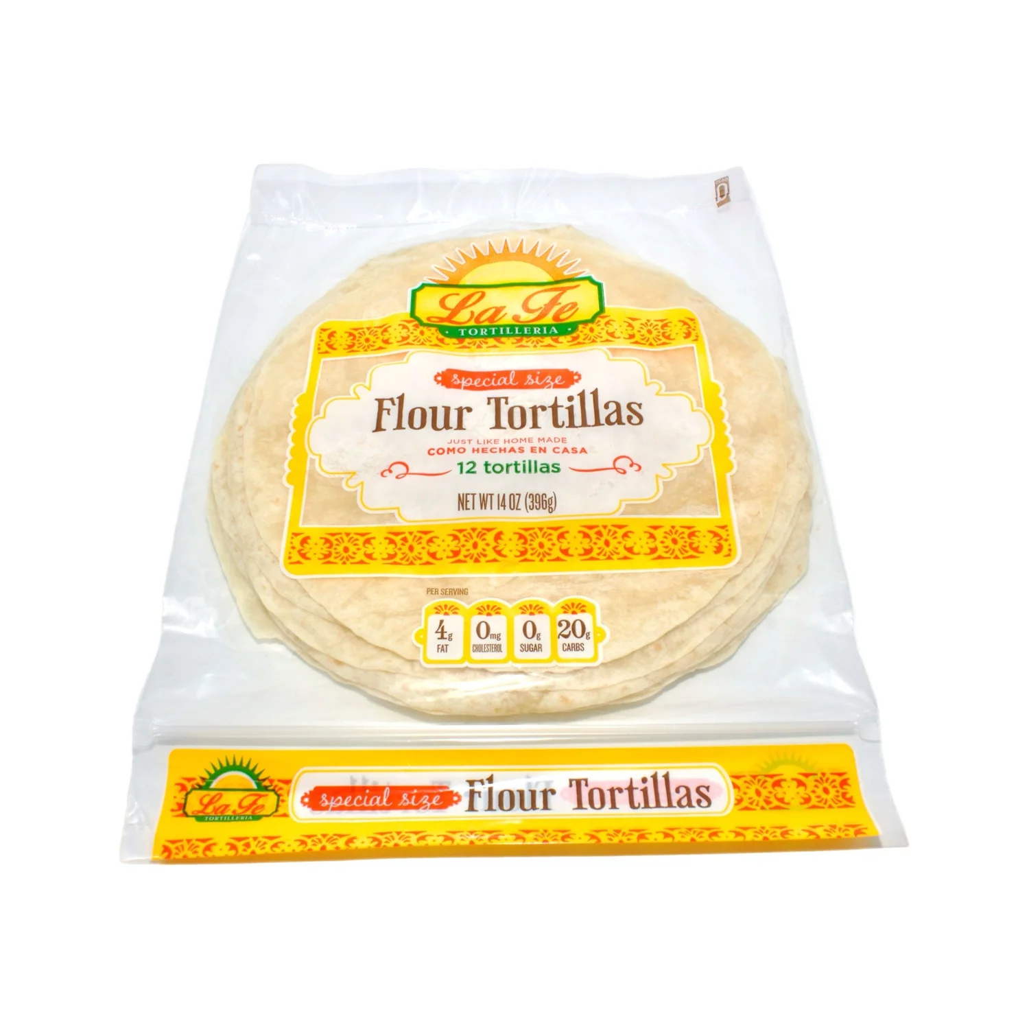Burrito Size Flour Tortillas — La Fe Tortilleria