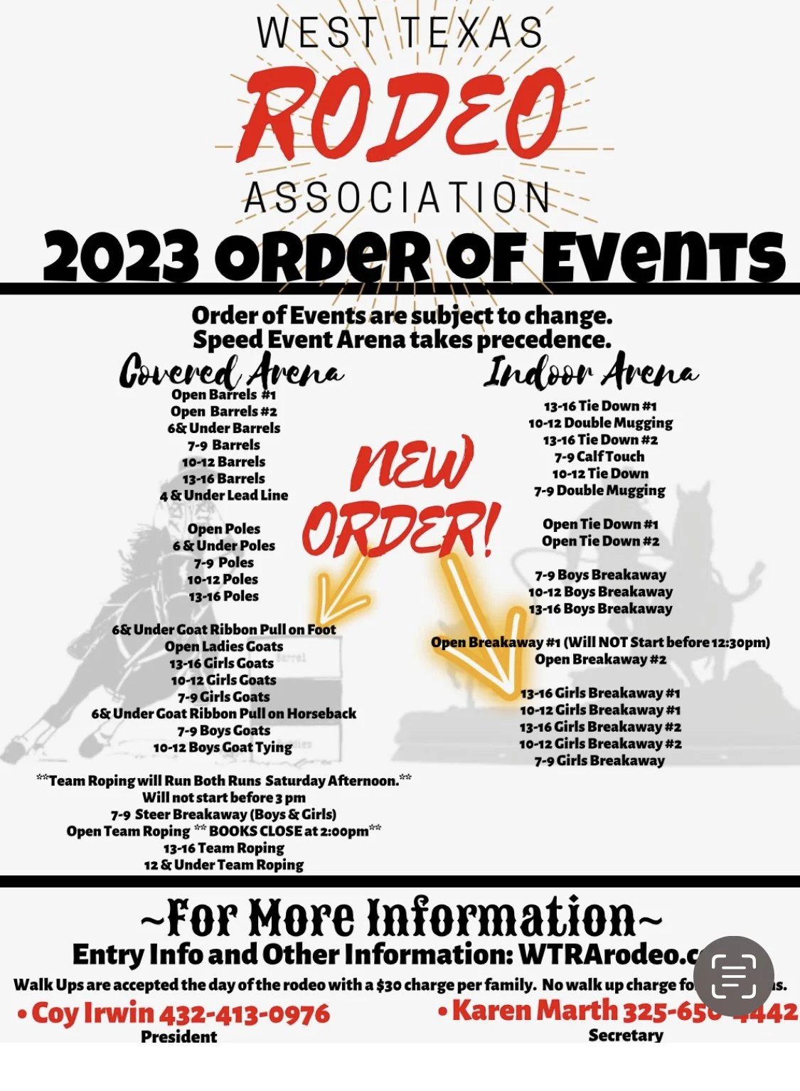 General 4 — WTRA - West Texas Rodeo Association