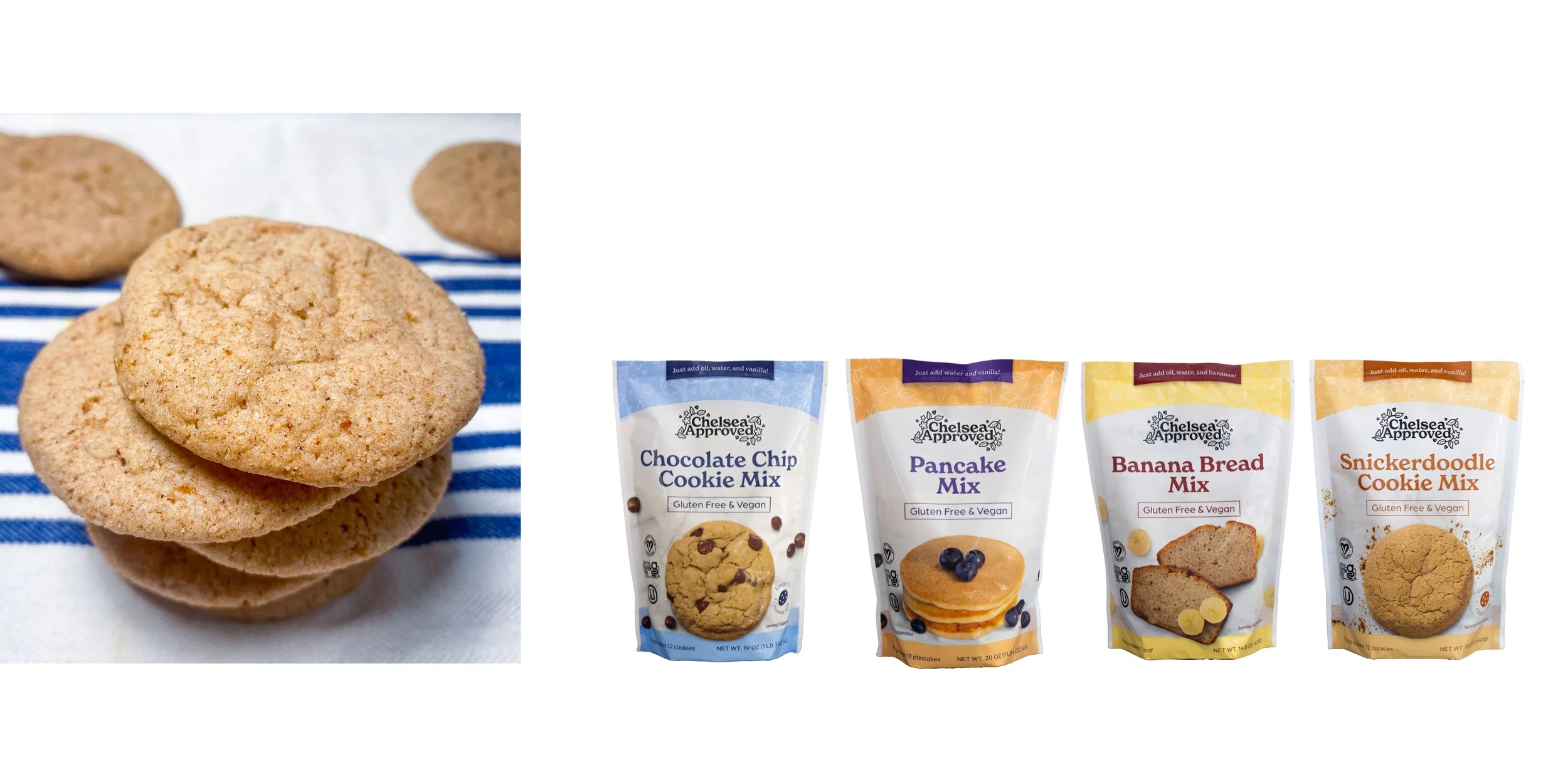 Certified Vegan & Gluten Free Baking Mixes | Chelsea Approved