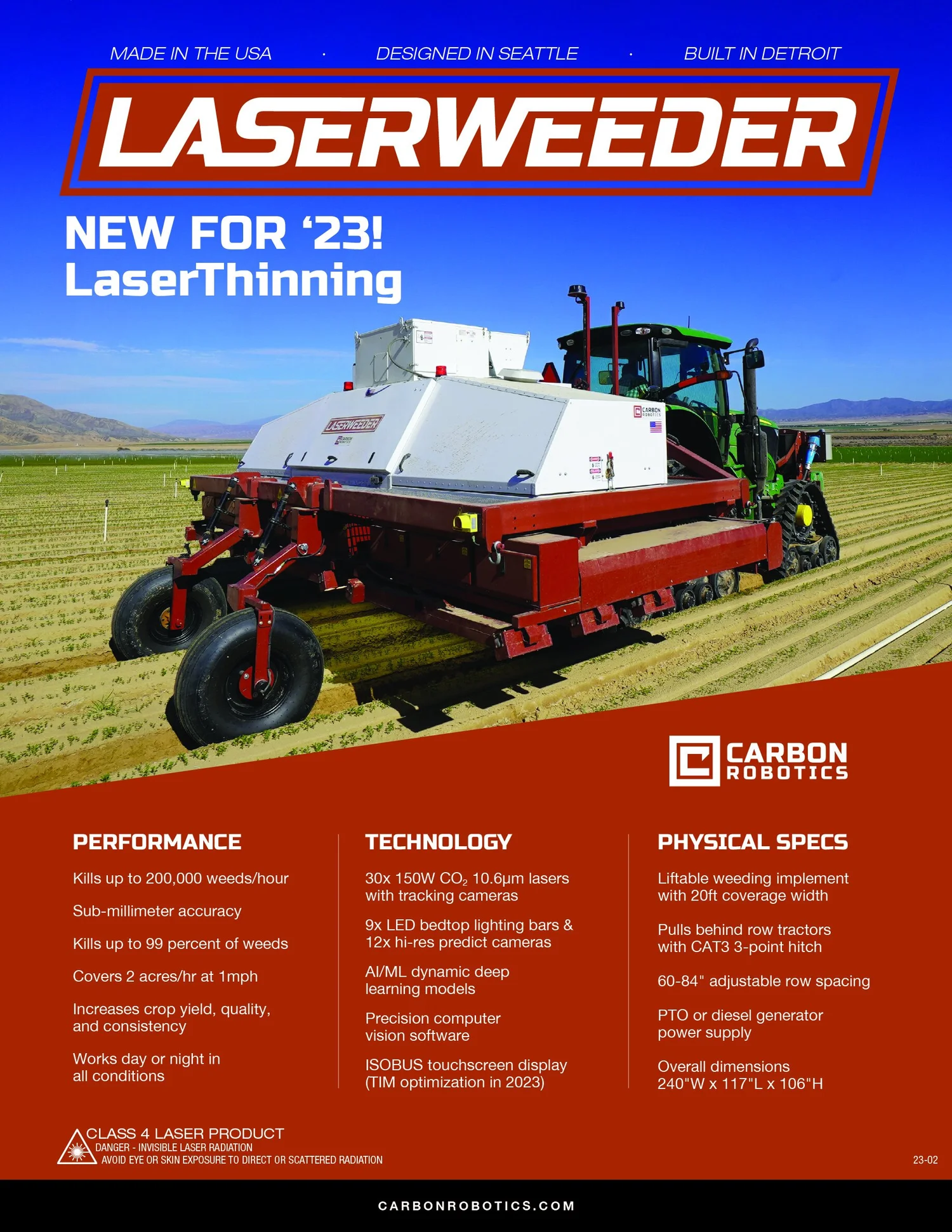 Laserweeder Implement — Carbon Robotics