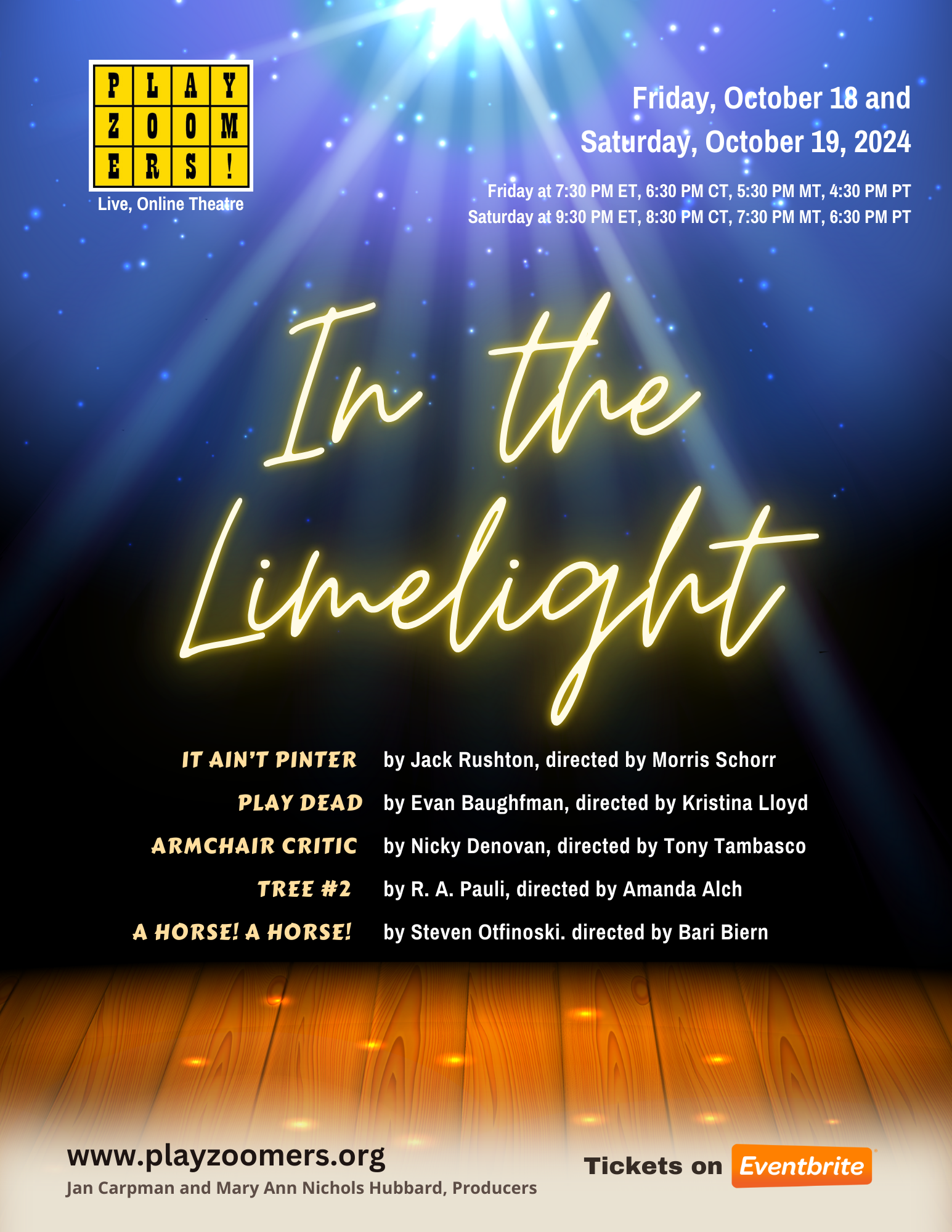 October 18-19, 2024 — Playzoomers