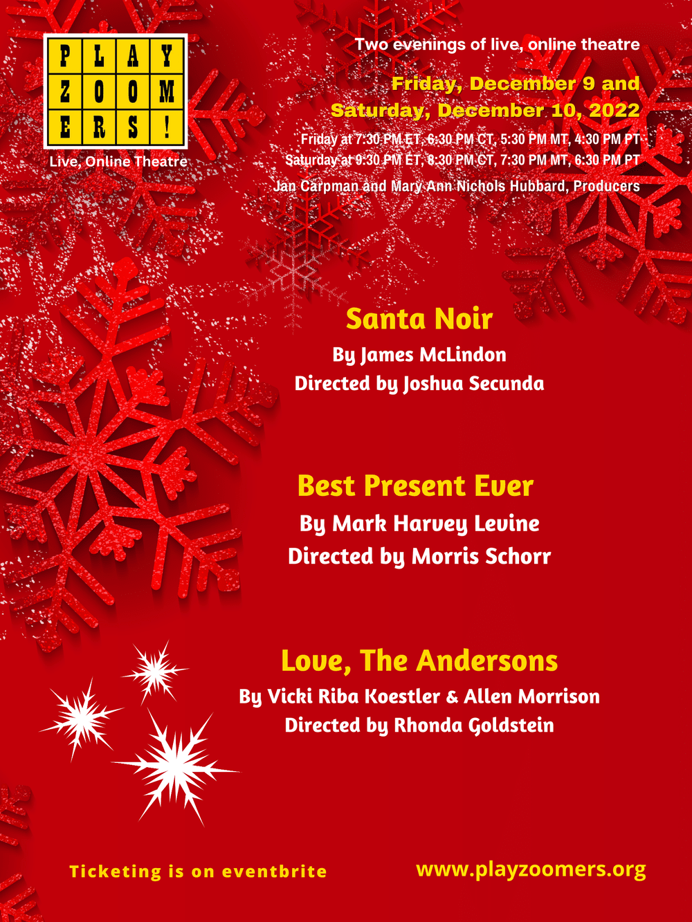 December 9-10, 2022 — Playzoomers