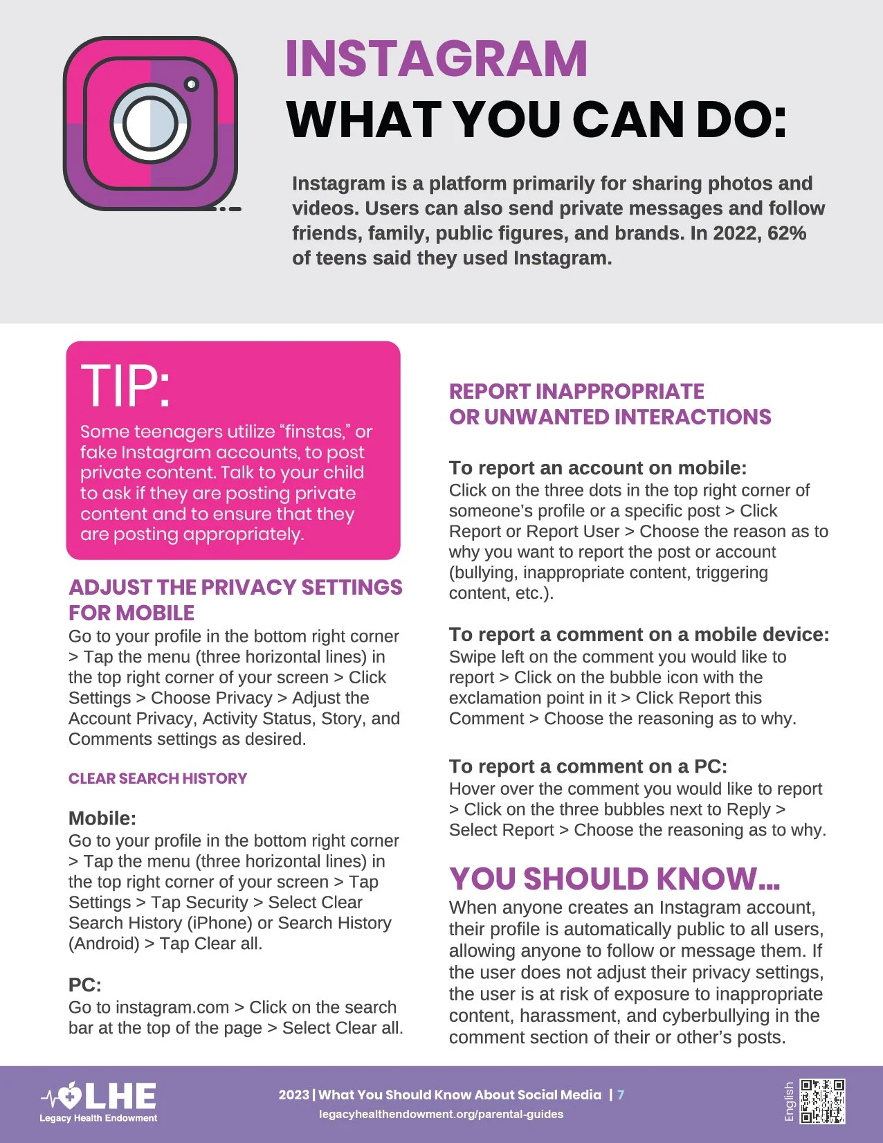 Parental Guides — Legacy Health Endowment