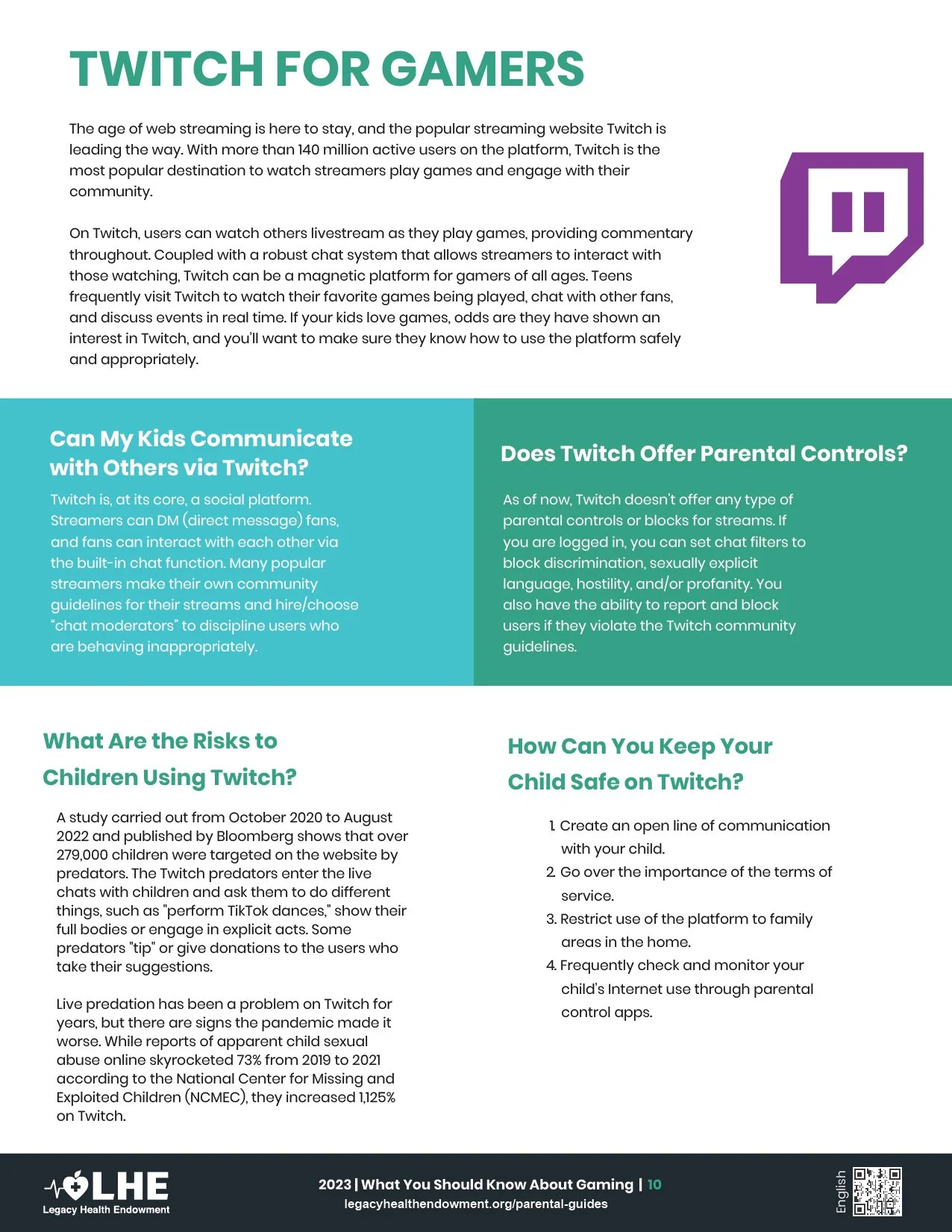 Parental Guides — Legacy Health Endowment