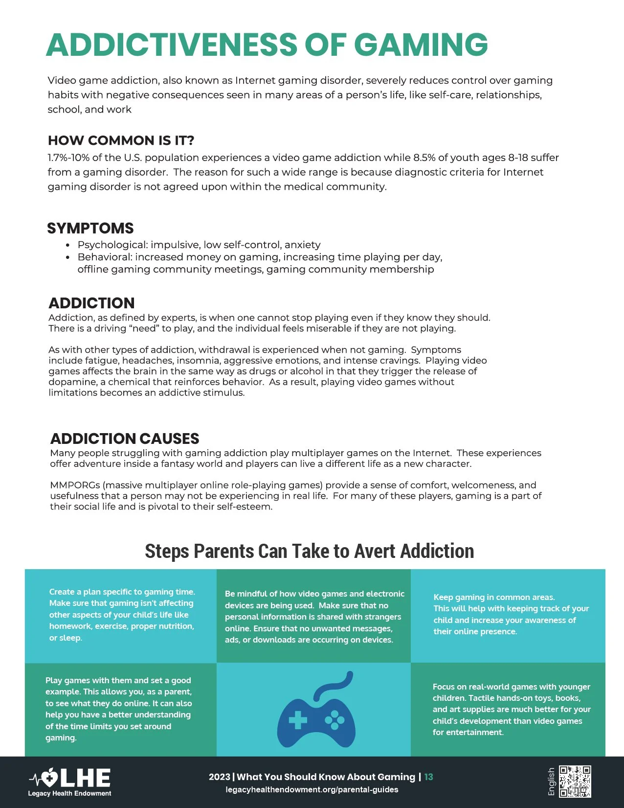 Parental Guides — Legacy Health Endowment