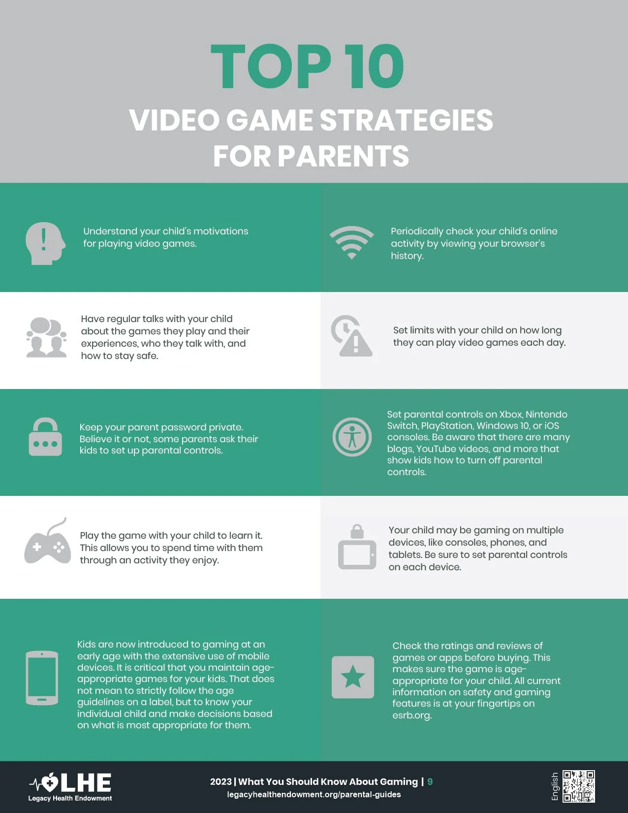 Parental Guides — Legacy Health Endowment