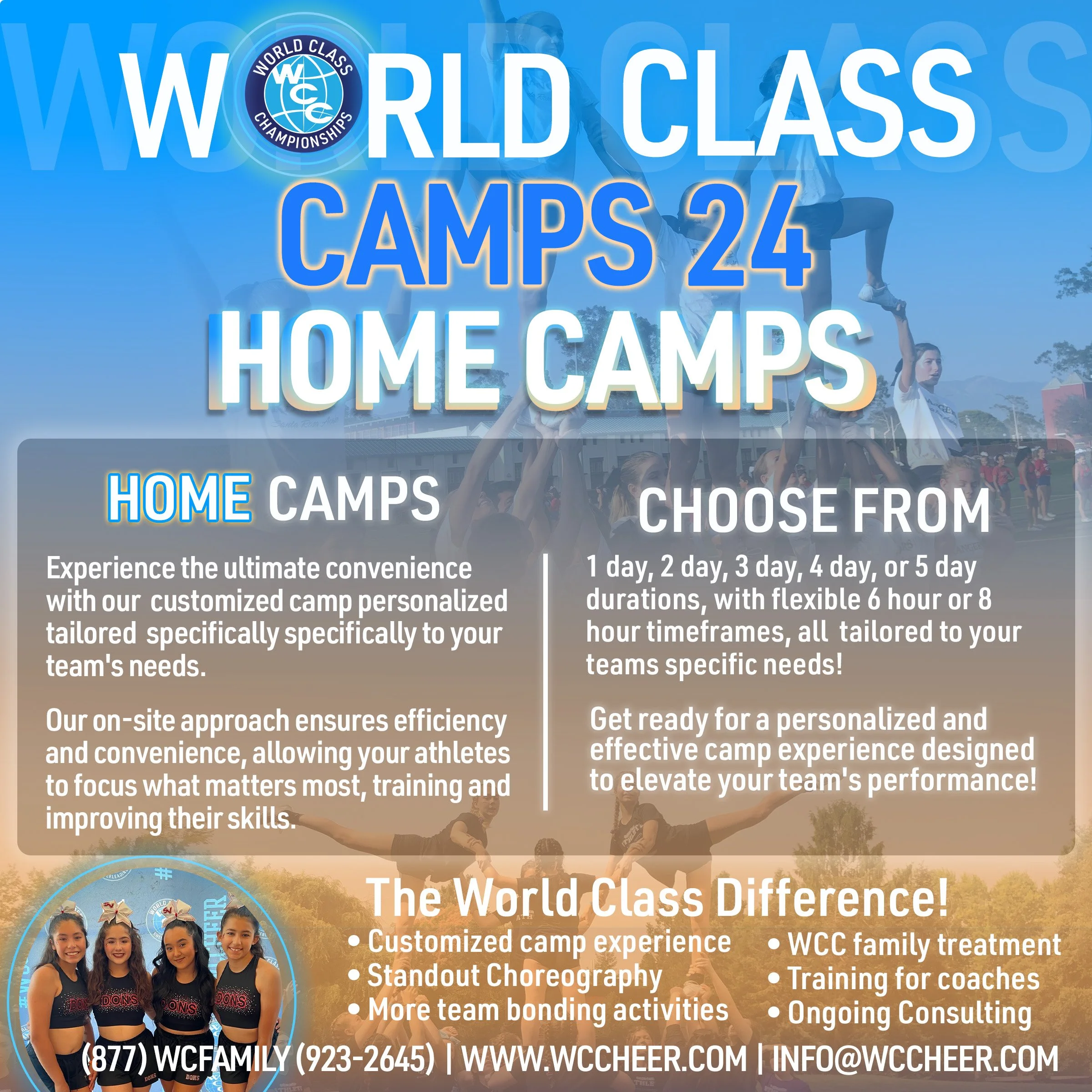 WORLD CLASS CAMPS — WCC