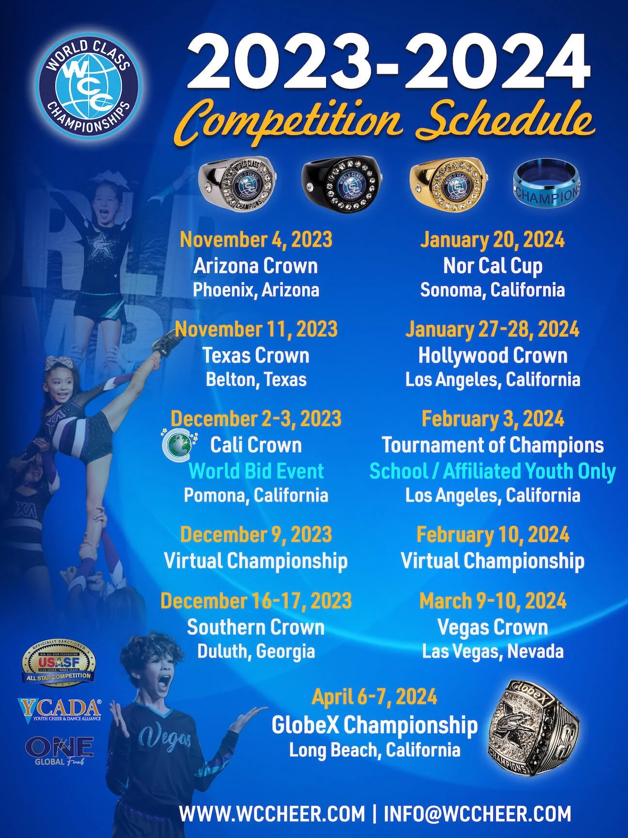 COMPETITIONS — WCC