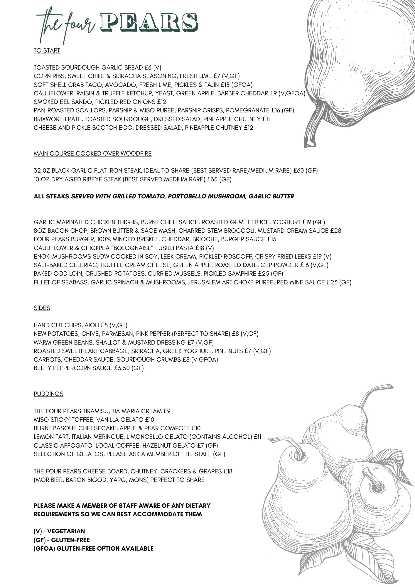 The Four Pears, Northampton