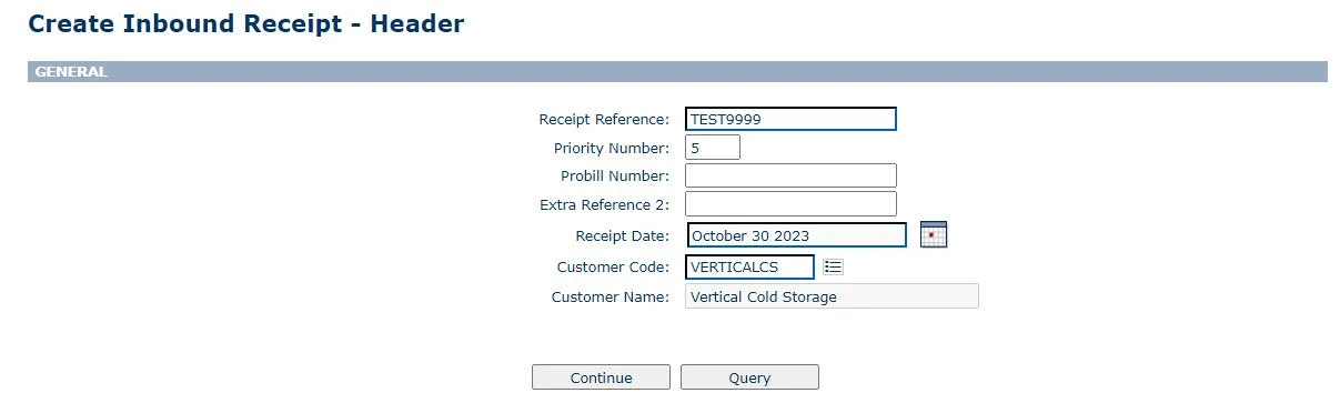 CustomerPortal-Receipt Creation — Vertical Cold Storage