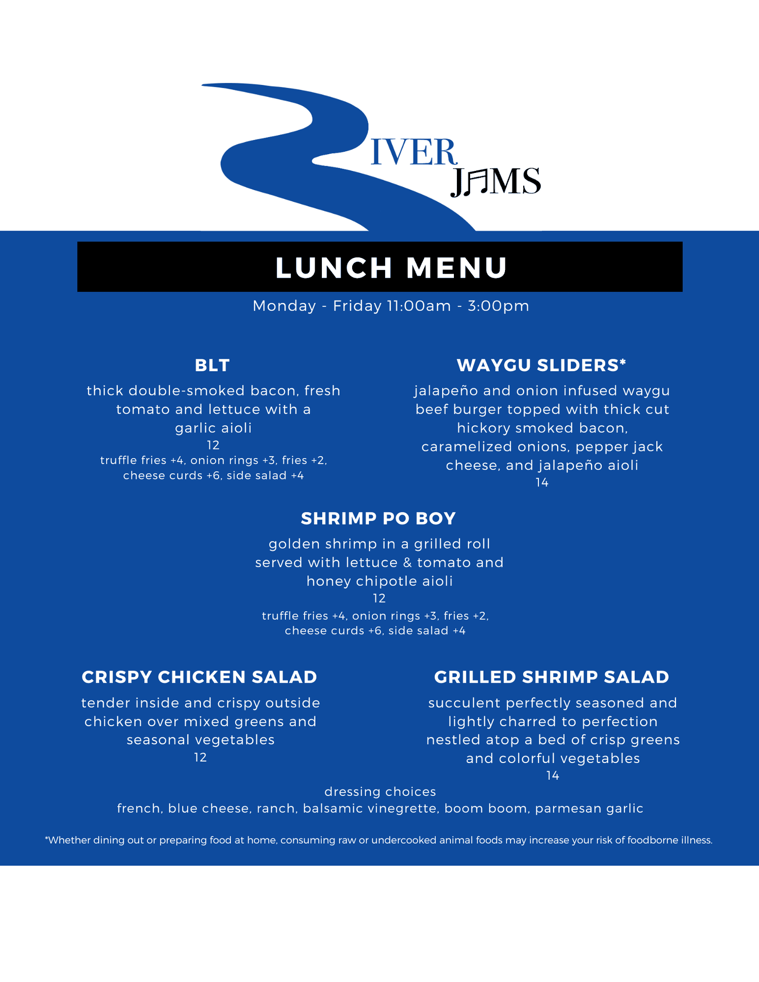 River Jams | Dinner