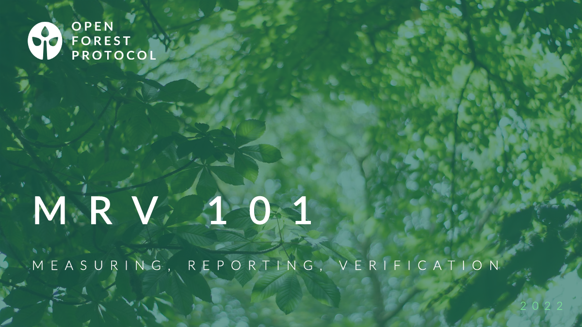 Open Forest Protocol | Measure, report, verify and fund forestation ...