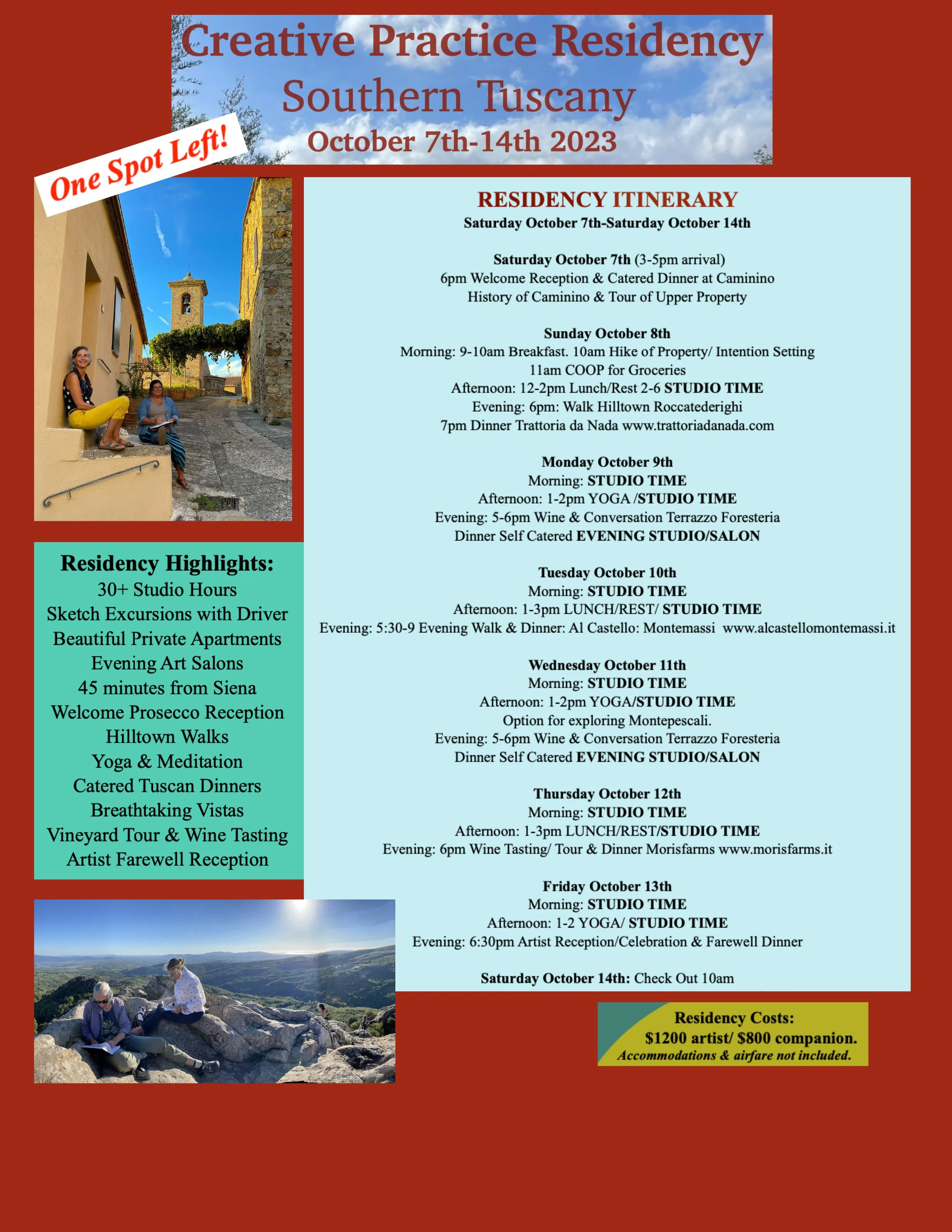 ITALY ITINERARY — AMY WYNNE