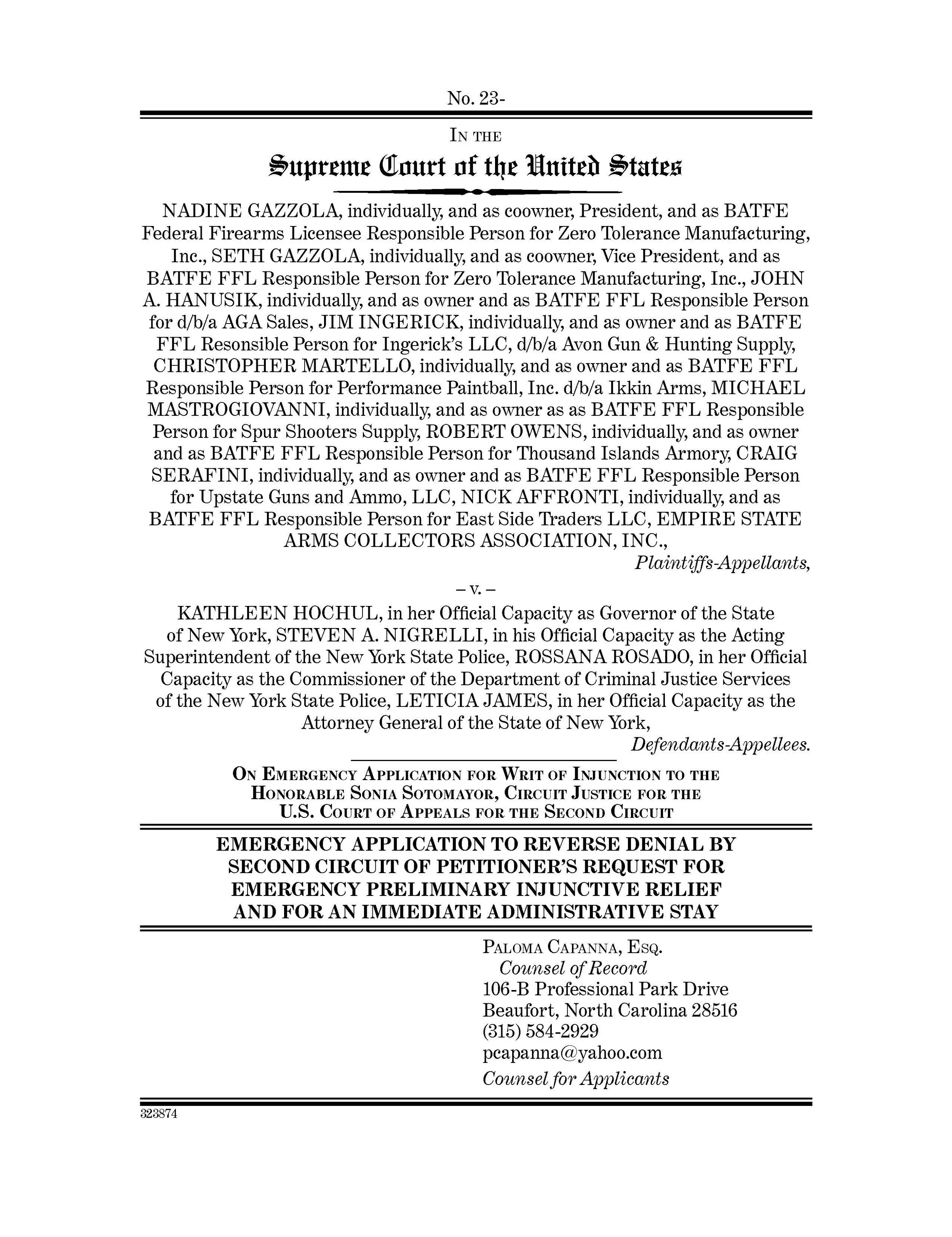 Gazzola SCOTUS Petition 03.07.2024 — 2AM Patriot