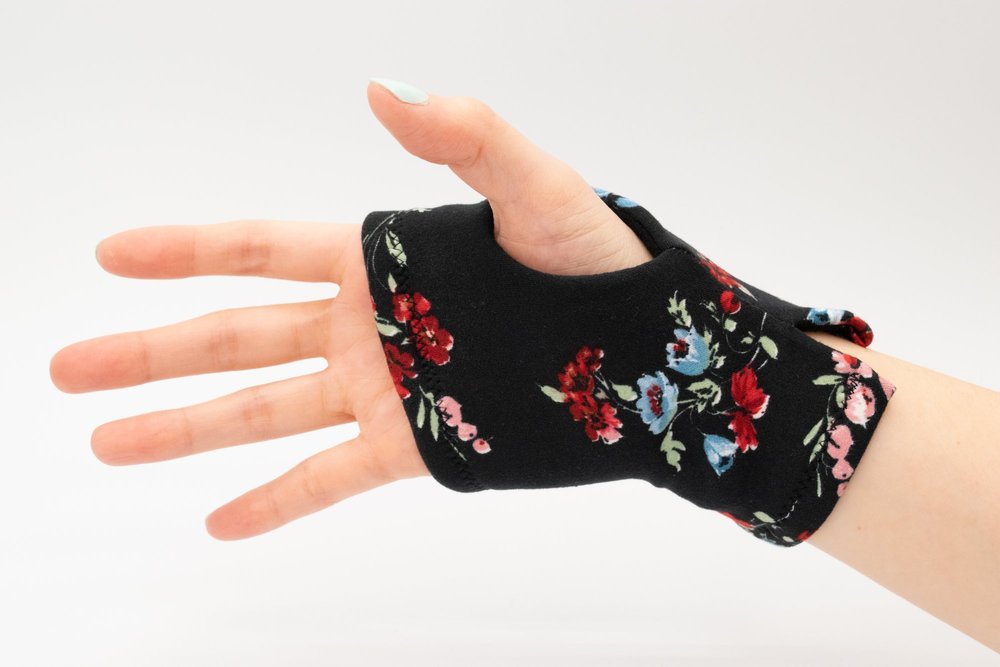 Basic Fleece-Lined Fingerless Gloves, Charcoal Heather — Refiber Designs