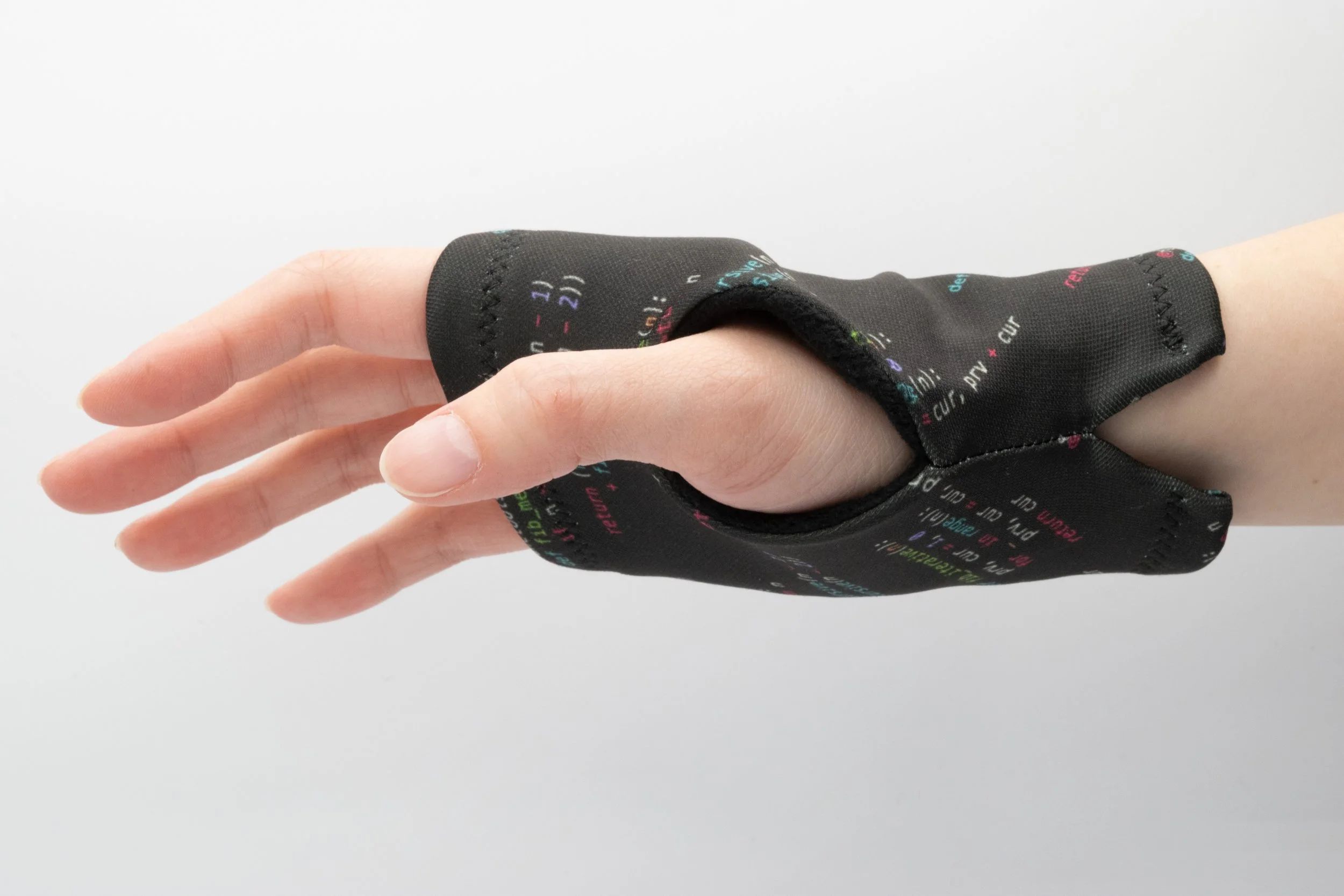 Heather Gray & Black Stripe Fleece-Lined Gloves — Refiber Designs