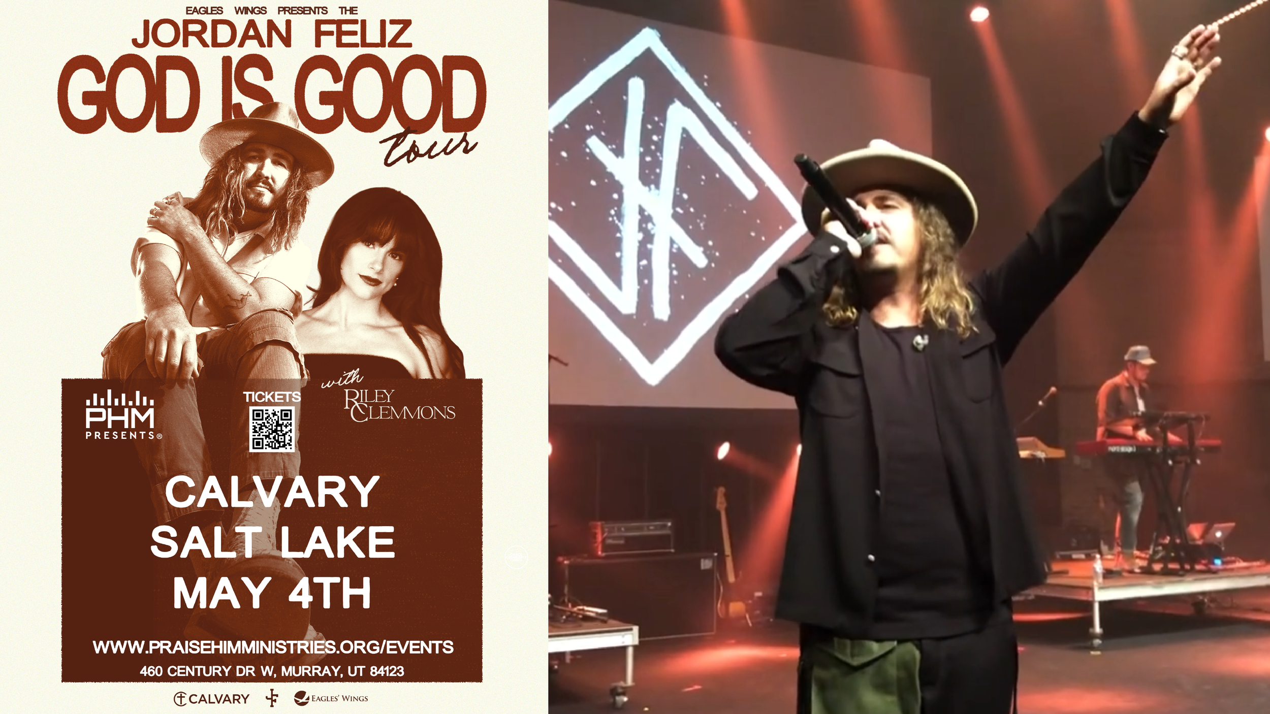 Concert - Jordan Feliz & Riley Clemmons — Calvary Chapel Salt Lake