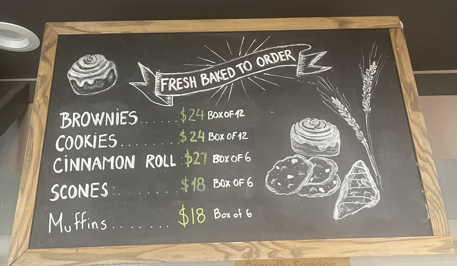 MENU — SUNSET SWEETS