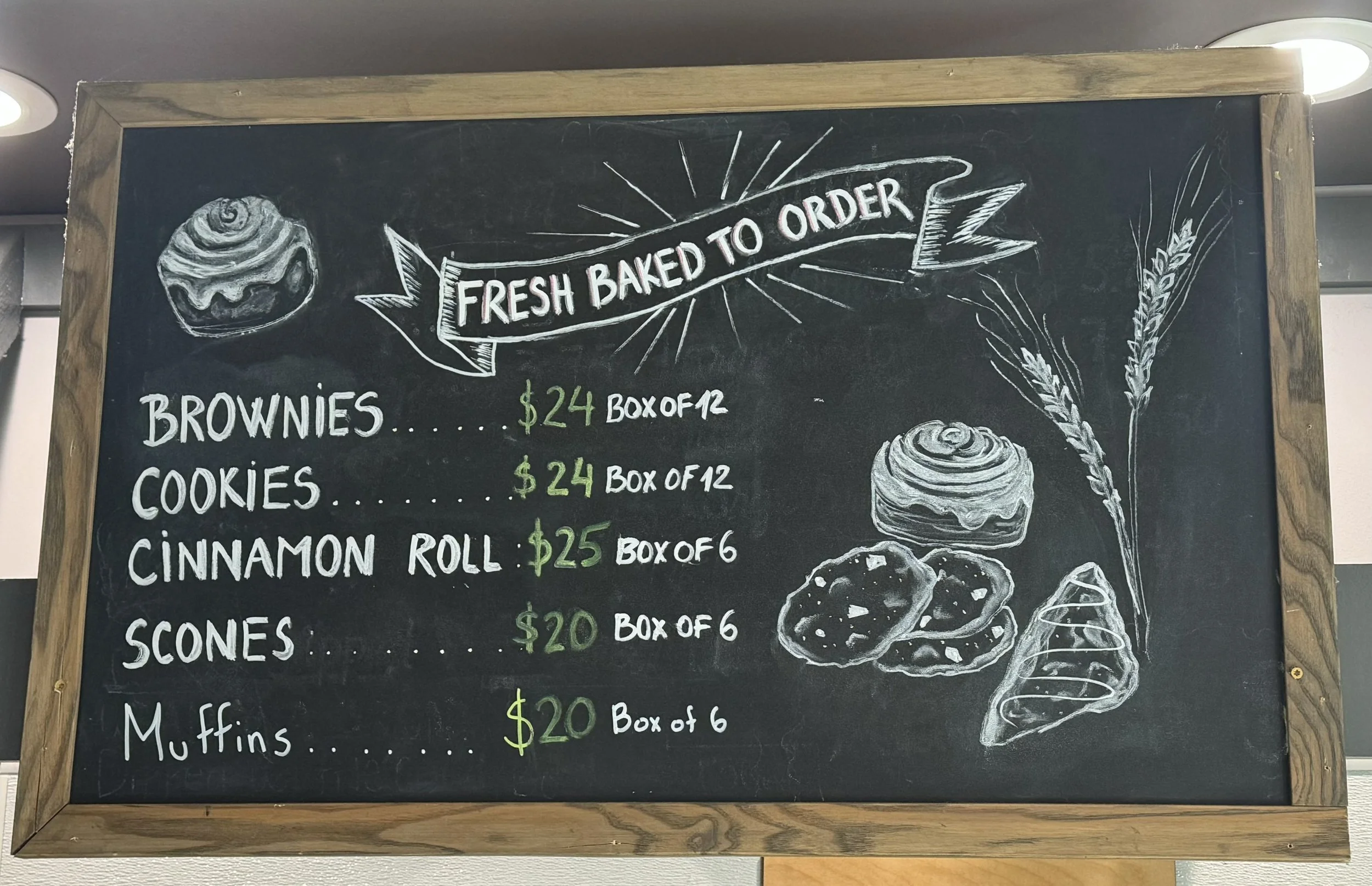 MENU — SUNSET SWEETS