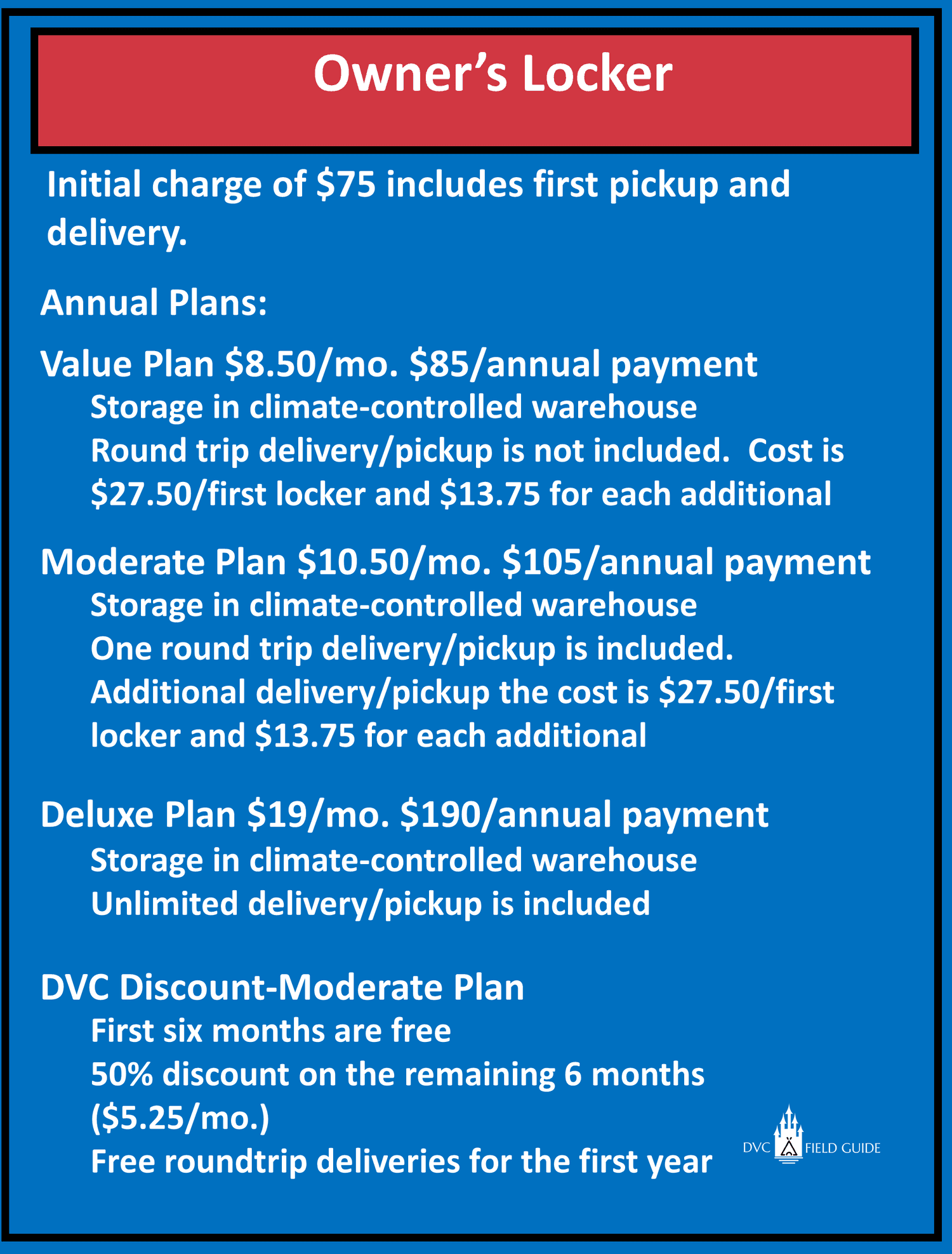 Owner’s Locker…What is it and will it save me money? — DVC Field Guide