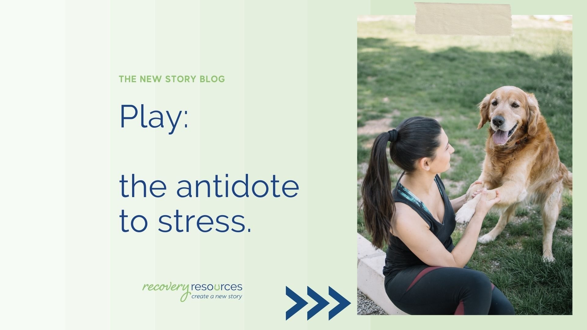 Play: the antidote to stress — Recovery Resources
