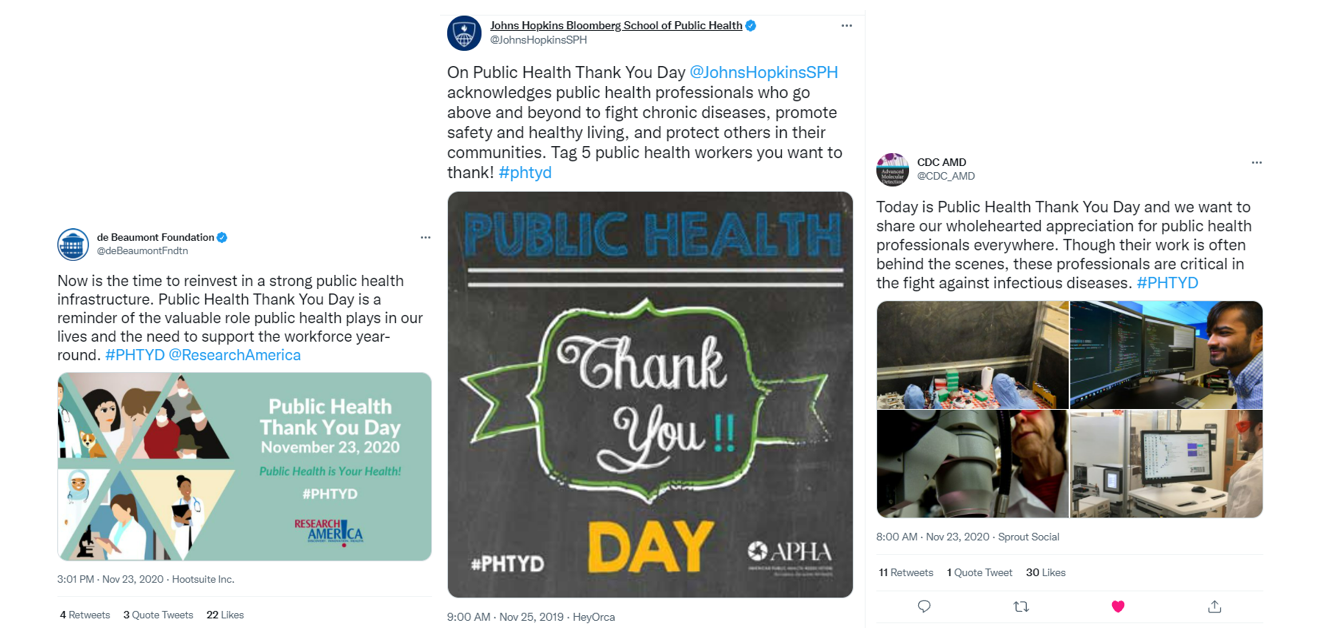 Celebrate Public Health Thank You Day! — Coalition for Health Funding