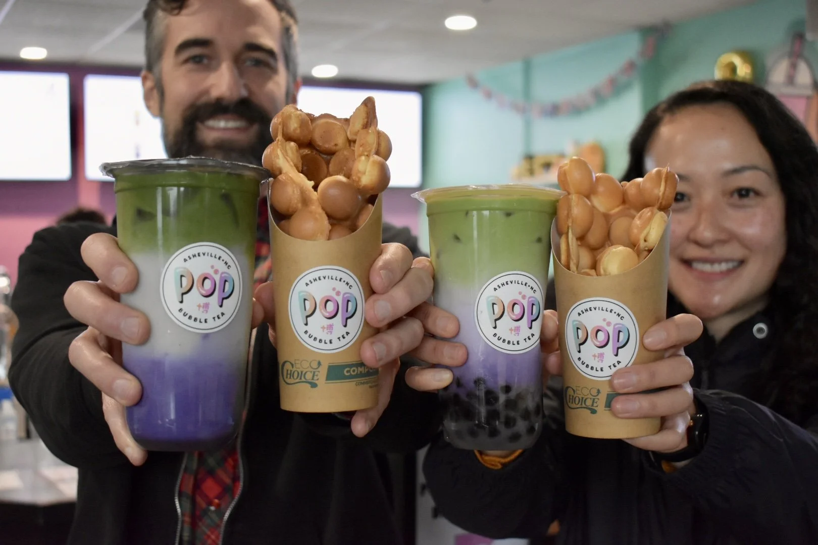 Hong Kong Bubble Waffle At Pop Bubble Tea — The Hop Handcrafted Ice Cream